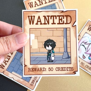 Wanted Poster Stickers - Unofficial Honkai Star Rail Merch - Etsy