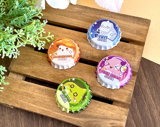 Maplestory Bottle Cap Buttons - Etsy