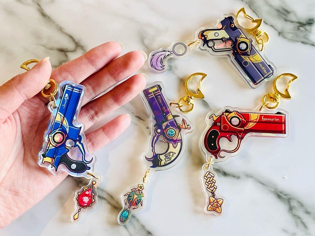 Bayonetta Gun Acrylic Keychains - Etsy