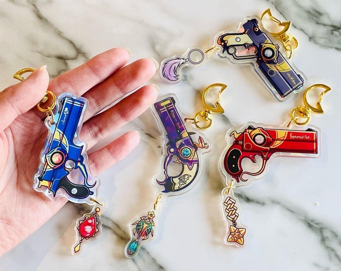 Bayonetta Gun Acrylic Keychains - Etsy