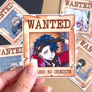 Wanted Poster Stickers - Unofficial Honkai Star Rail Merch - Etsy