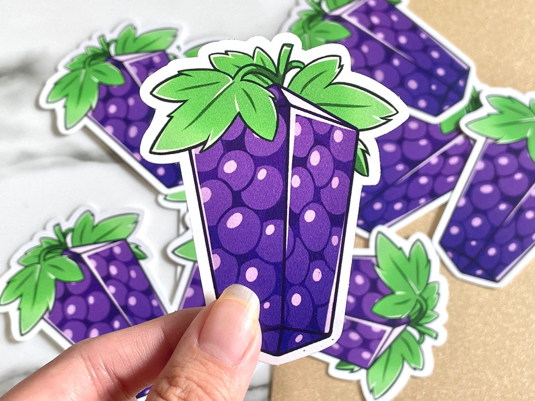FFXIV Low Poly Grape Stickers Waterproof Stickers Weatherproof Car ...