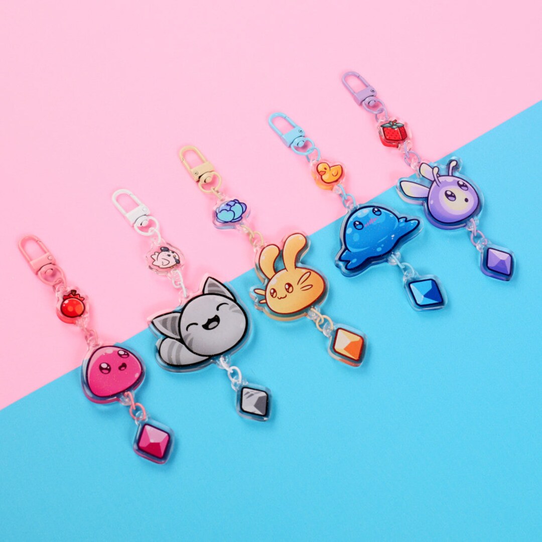 Slime Rancher Multi-charm Keychain - Etsy