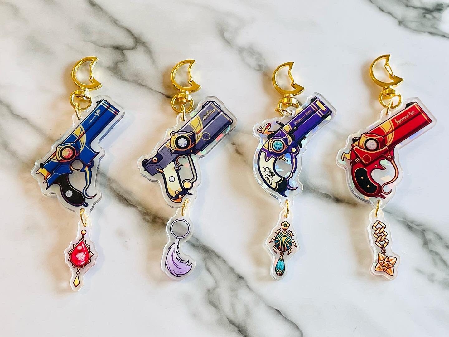 Bayonetta Gun Acrylic Keychains - Etsy