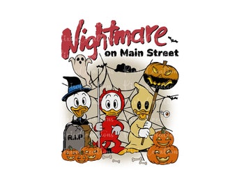 Nightmare on Main Street Ducks Png Svg, Halloween Costume Png, Trick or ...