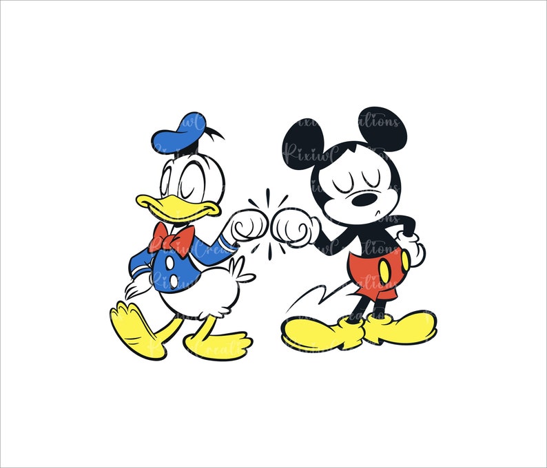 Mouse and Friends Png, Mouse and Duck Svg, Family Vacation Png, Family ...