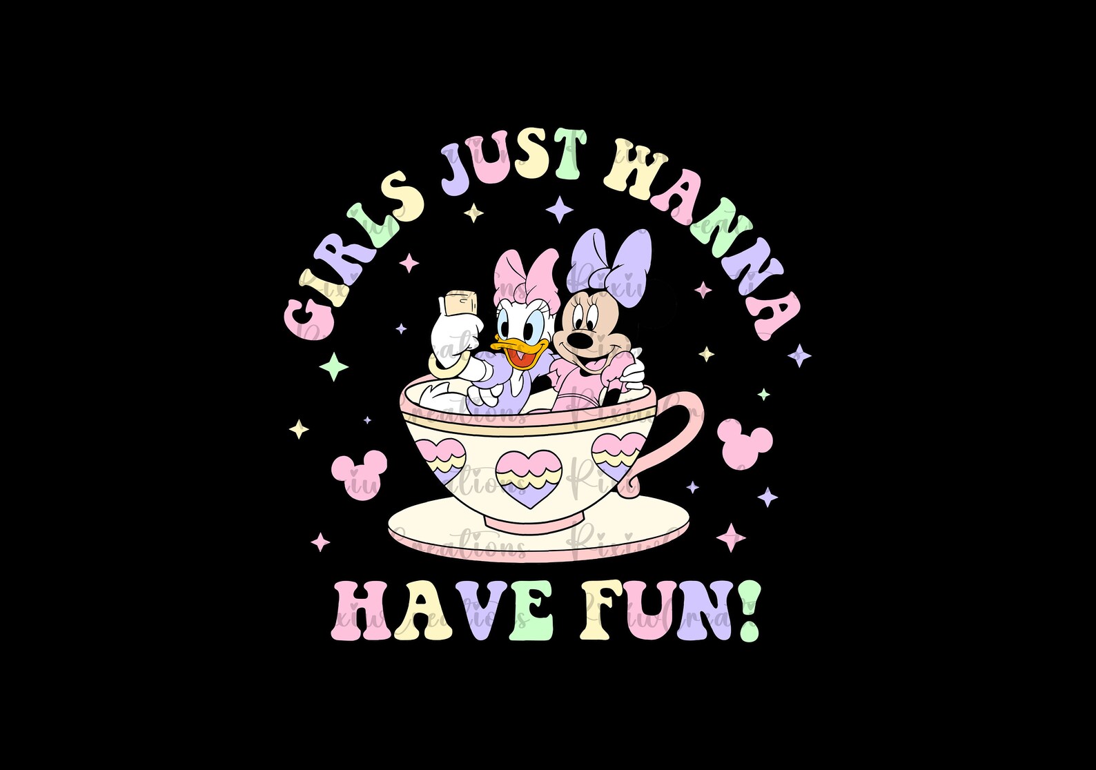 Girls Just Wanna Have Fun Png Svg, Svg File for Cricut Sublimation ...