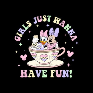 Girls Just Wanna Have Fun Png Svg, Svg File for Cricut Sublimation ...