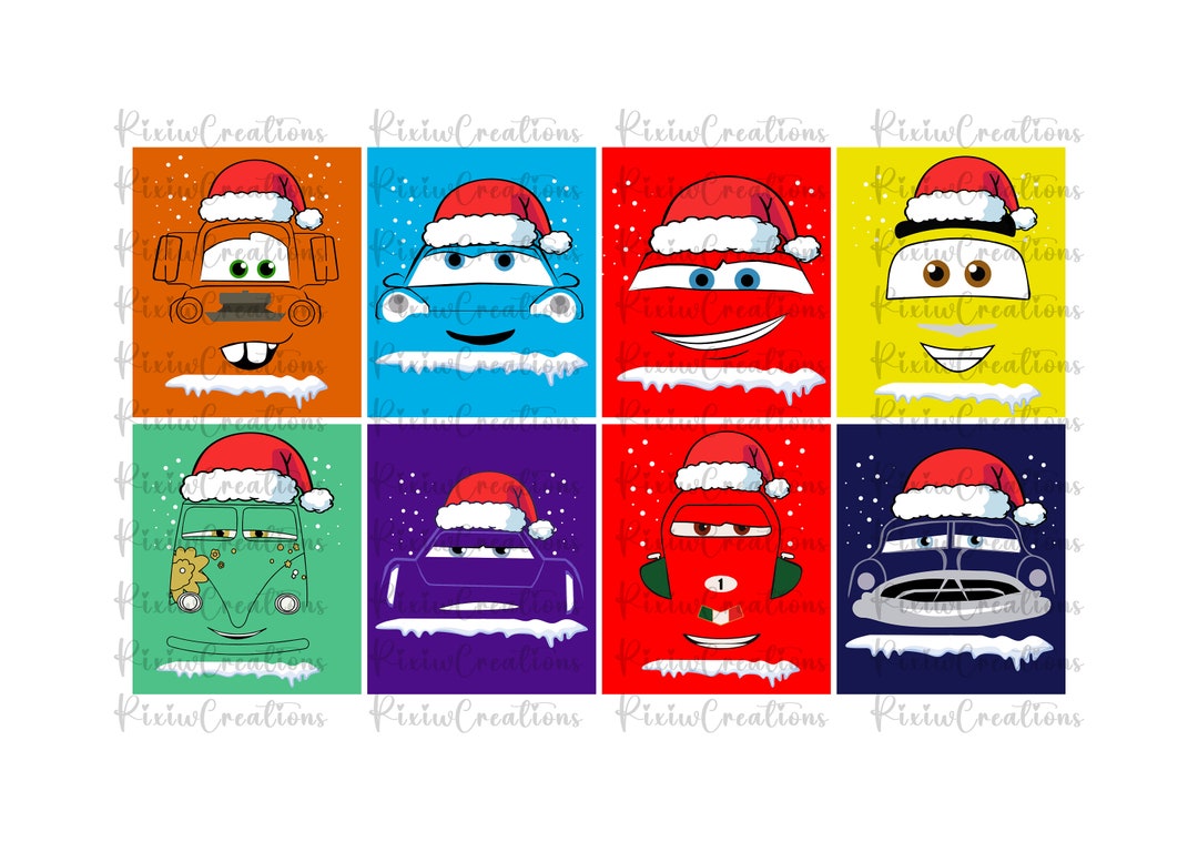 Cars Face Christmas Svg, Cars Png, Cars Face Christmas Svg, Lightning ...