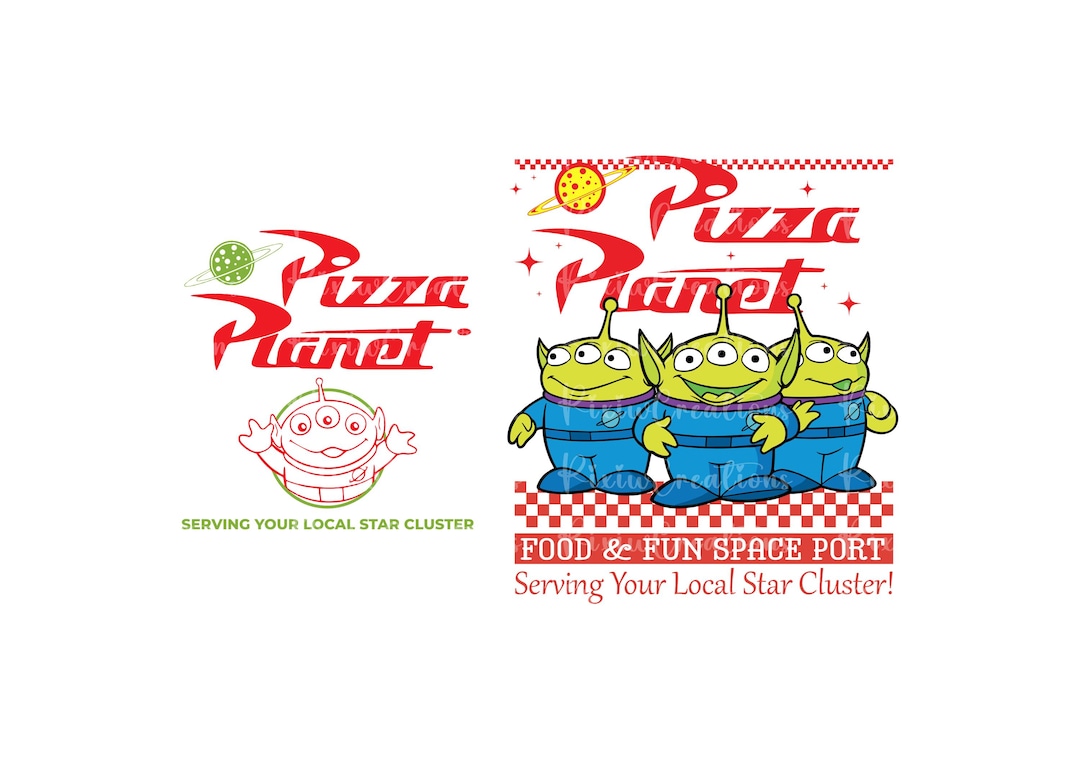 Pizza Planet Png, Pizza Planet Svg, Aliens Svg, Foods and Drinks Png ...