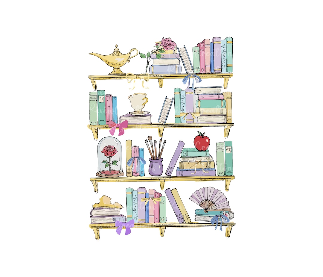 Retro Tale as Old as Time Belle's Book Shop Png, Retro Belle Png, Retro ...