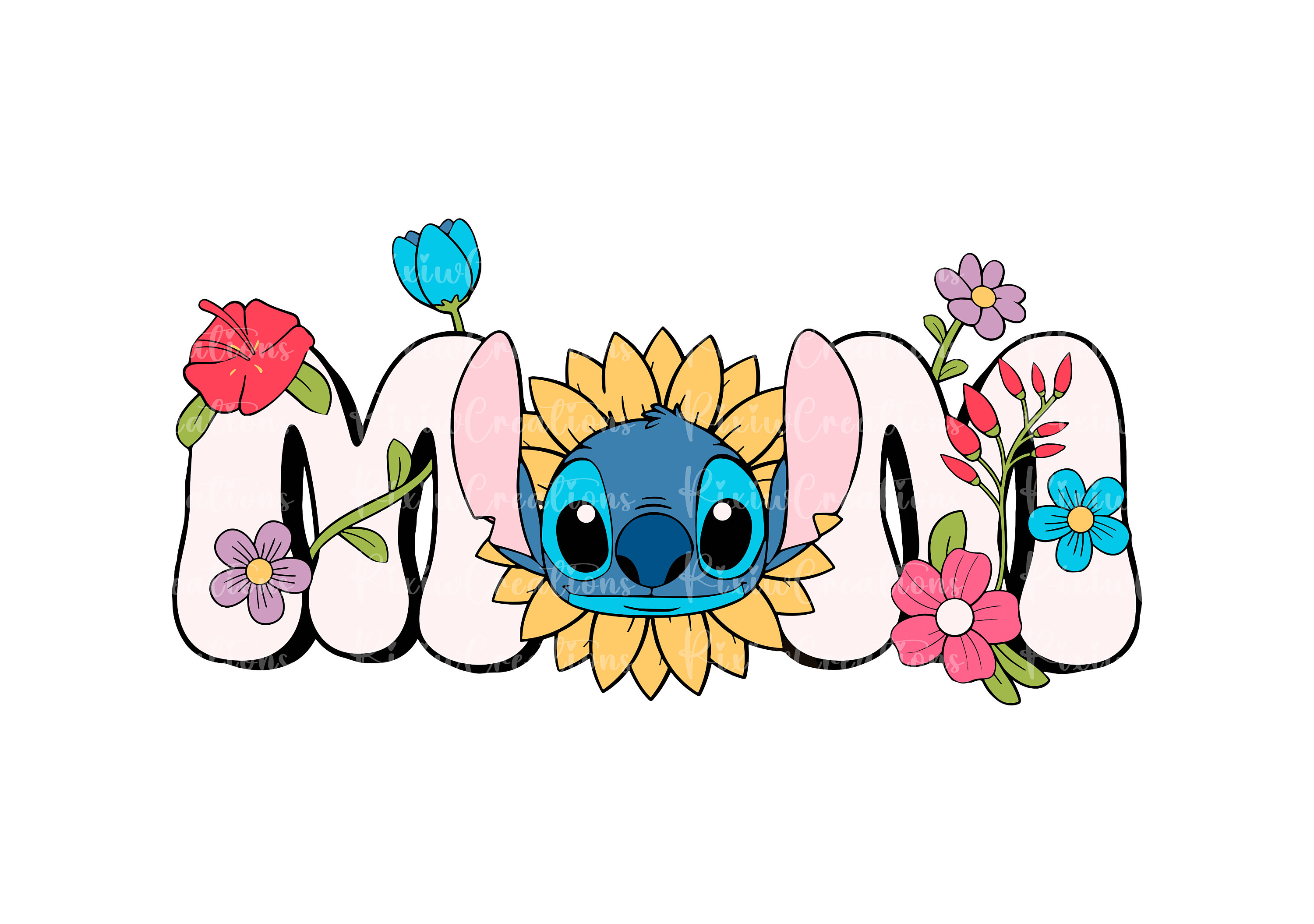 Stitch Mamá Png, Stitch Mama Png, Stitch Png, Mamá Png, Día de la Madre ...