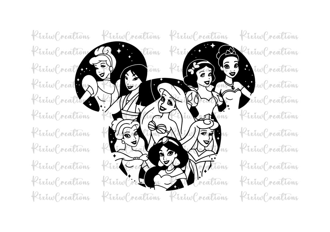 Princess Svg, Princess Png, Princess Cricut Files, Princess Cut Files ...