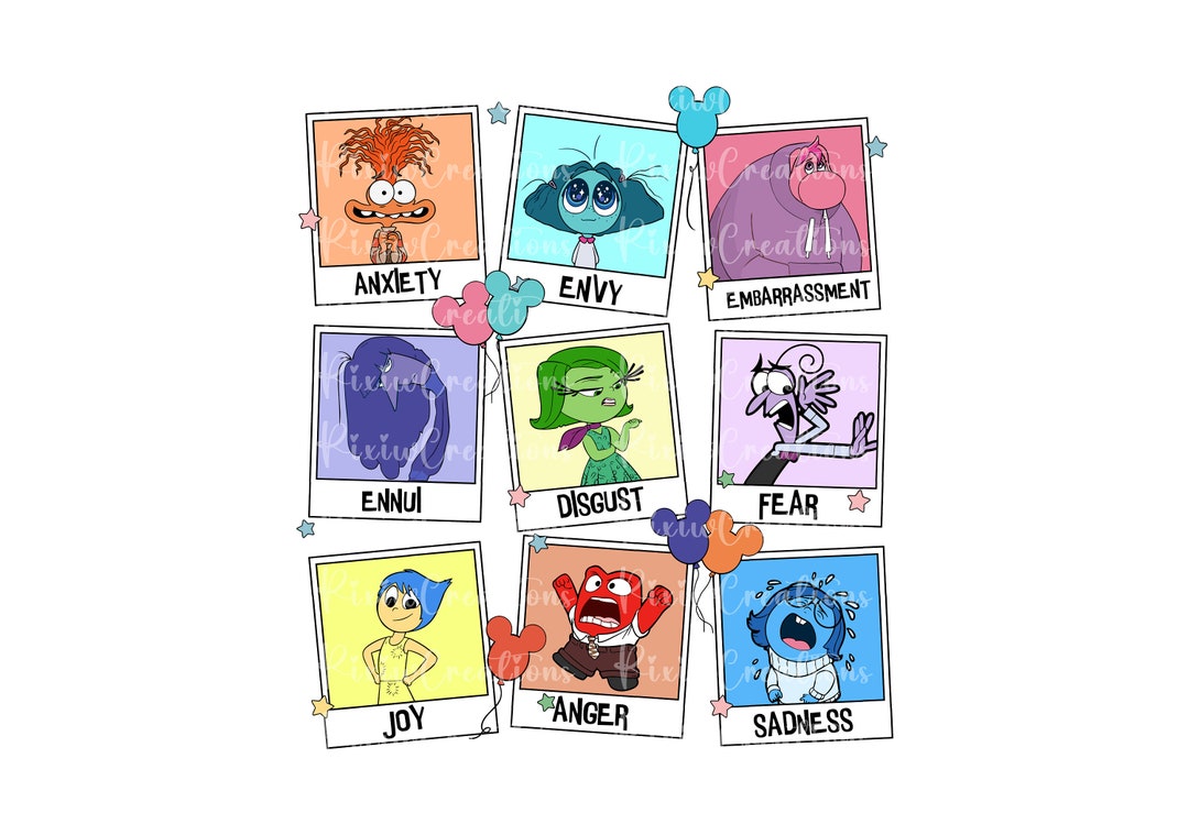 Inside Out 2 Charaktere Png, Inside Out 2 Clipart Png, All die Gefühle ...