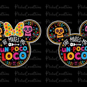 Valentine's Day Svg Png, Un Poco Loco Svg Png, Couple Svg Png, Matching ...