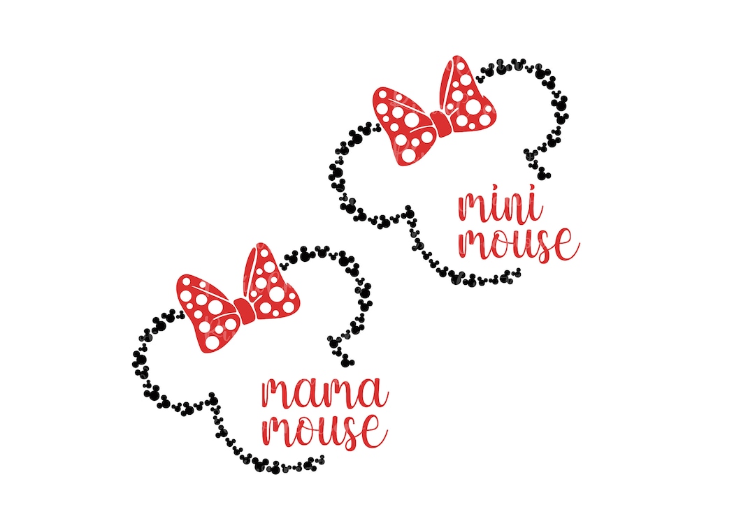 Mama Mouse Mini Mouse Png, Mama Mini Svg, Svg for Cricut Sublimation ...