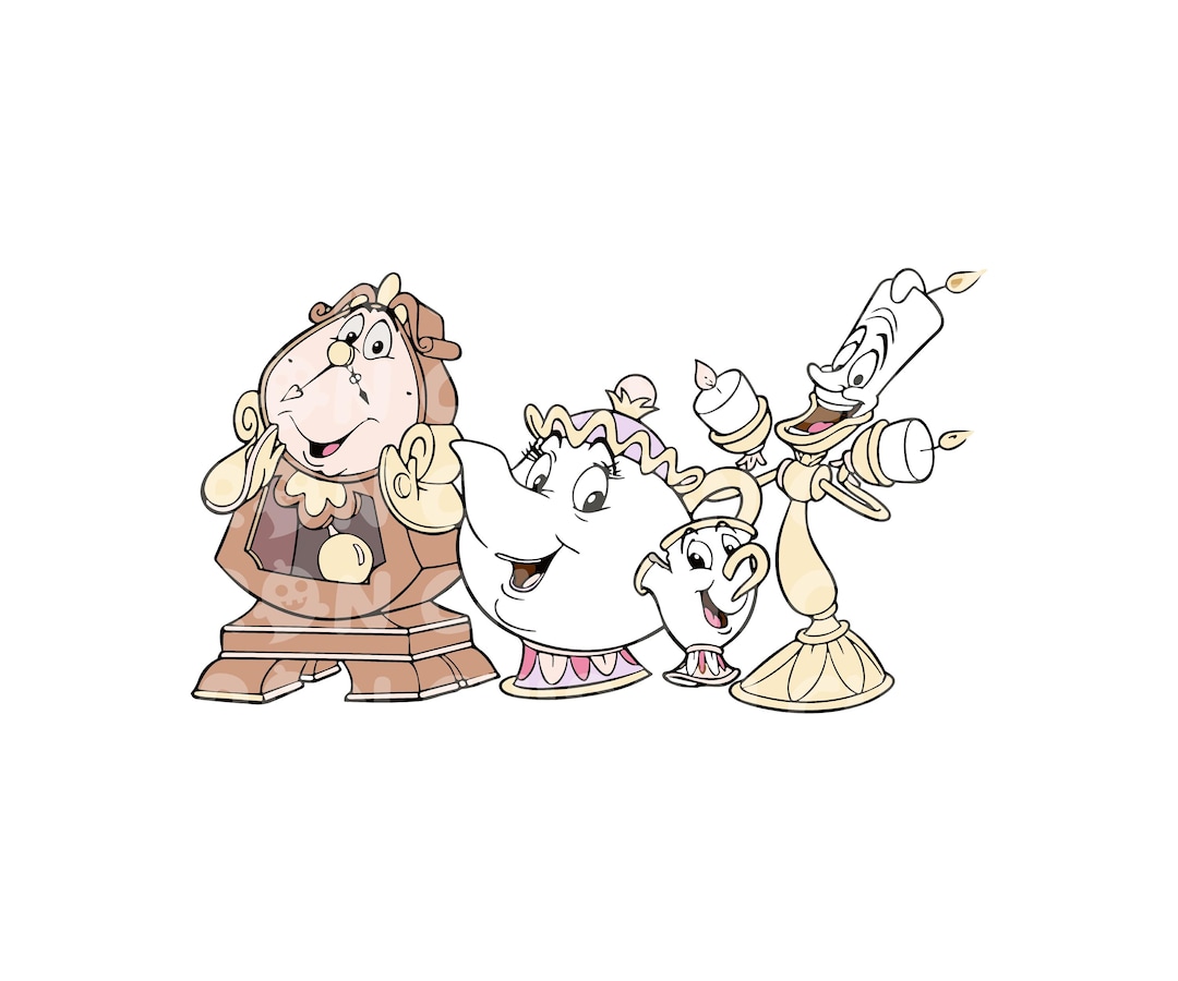Beauty and the Beast Png, Mrs. Potts and Chip Svg, Lumière Png ...