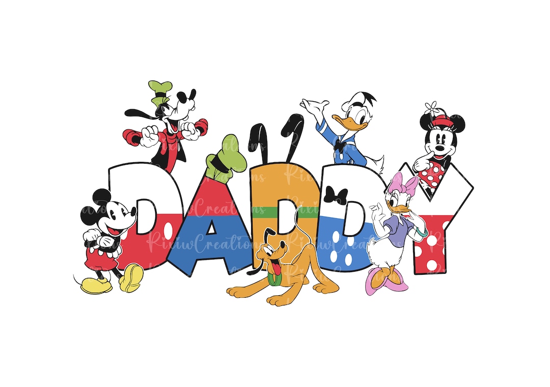 Mouse Daddy Png, Mouse Daddy Svg, Svg for Cricut Sublimation, Dad Png ...