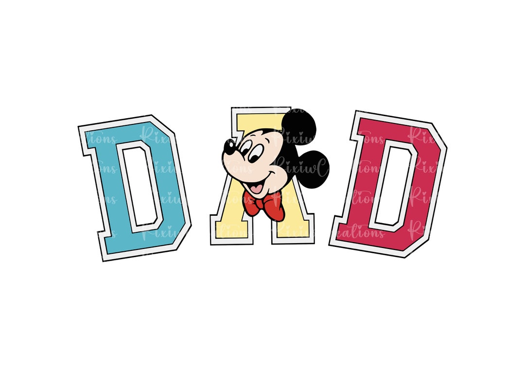 Mouse Dad Png, Mouse Dad Svg, Svg for Cricut Sublimation, Father's Day ...