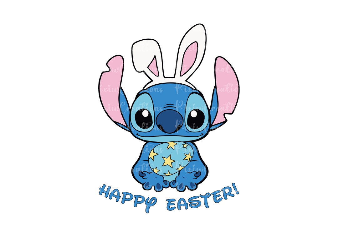 Happy Easter Stitch Png Svg, Easter Svg for Cricut, Stitch Png, Stitch ...