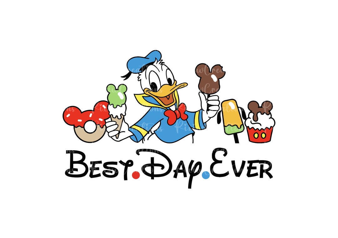 Donald Best Day Ever Png, Donald Png, Mickey Png, Magical Castle Png ...