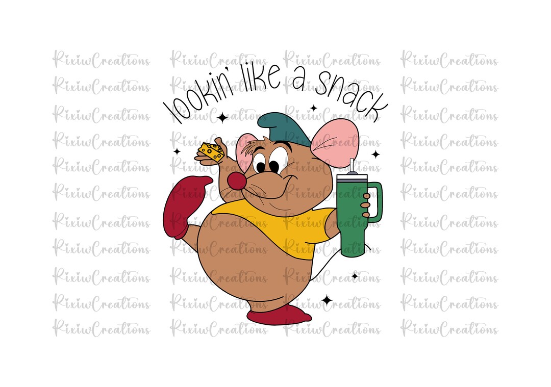 Gus Gus Mouse Png Svg, Lookin' Like A Snack Gus SVG, Gus Svg, Princess ...