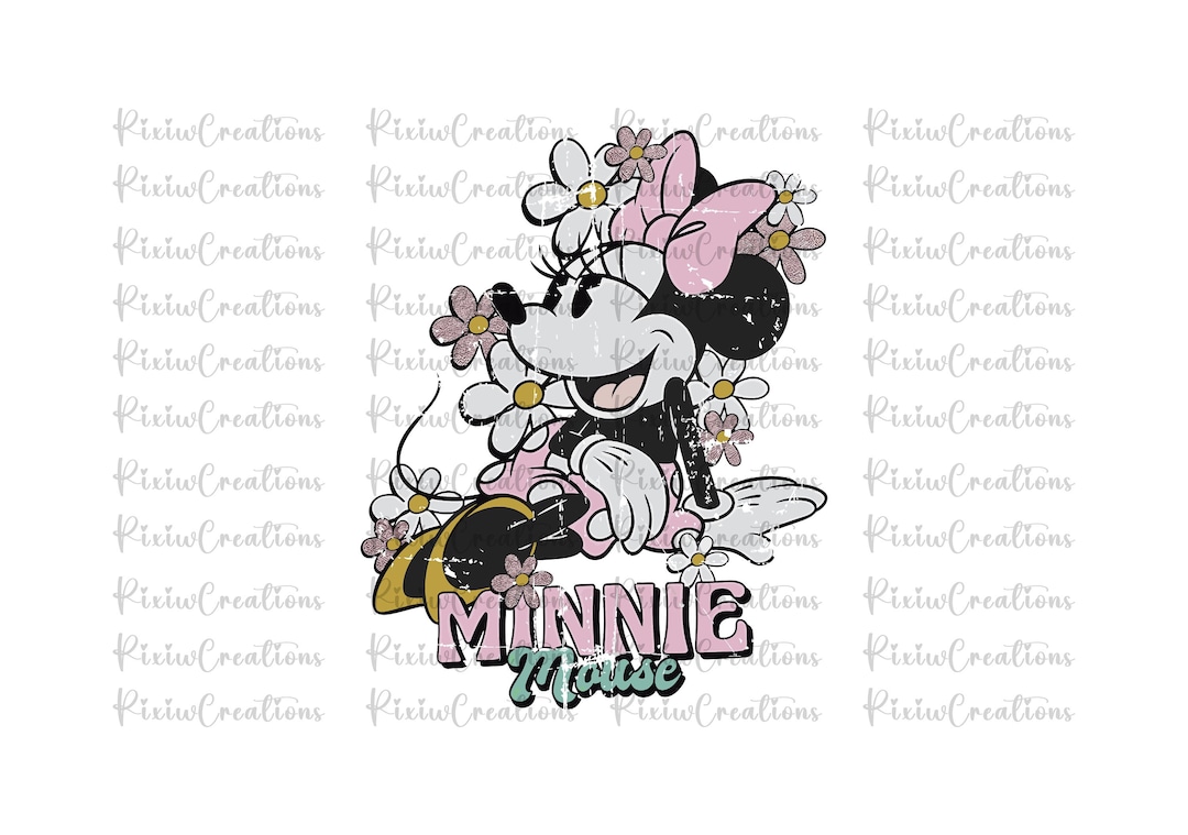 Retro Mickey and Friends PNG, Retro Minnie PNG, Mickey Mouse Digital ...