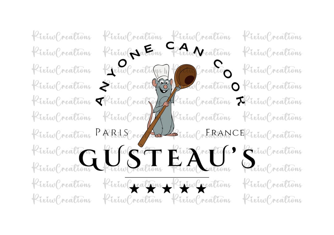 Ratatouille Svg, Ratatouille Png, Anyone Can Cook Svg, Ratatouille ...