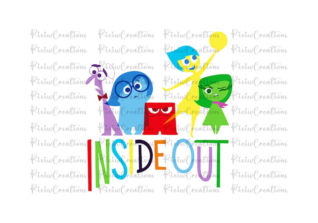 Inside Out Svg Png, Inside Out SVG, Inside Out Clipart, Anger Joy ...
