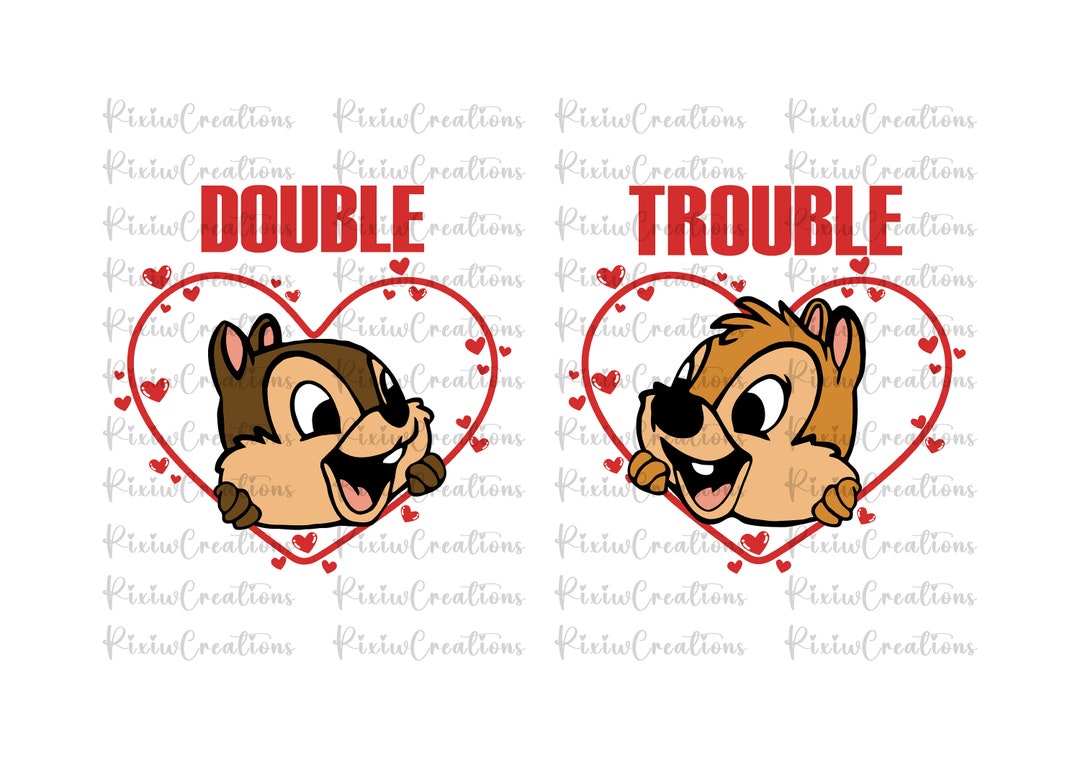Double Trouble Valentine's Day Svg, Double Trouble Valentine's Day Png ...