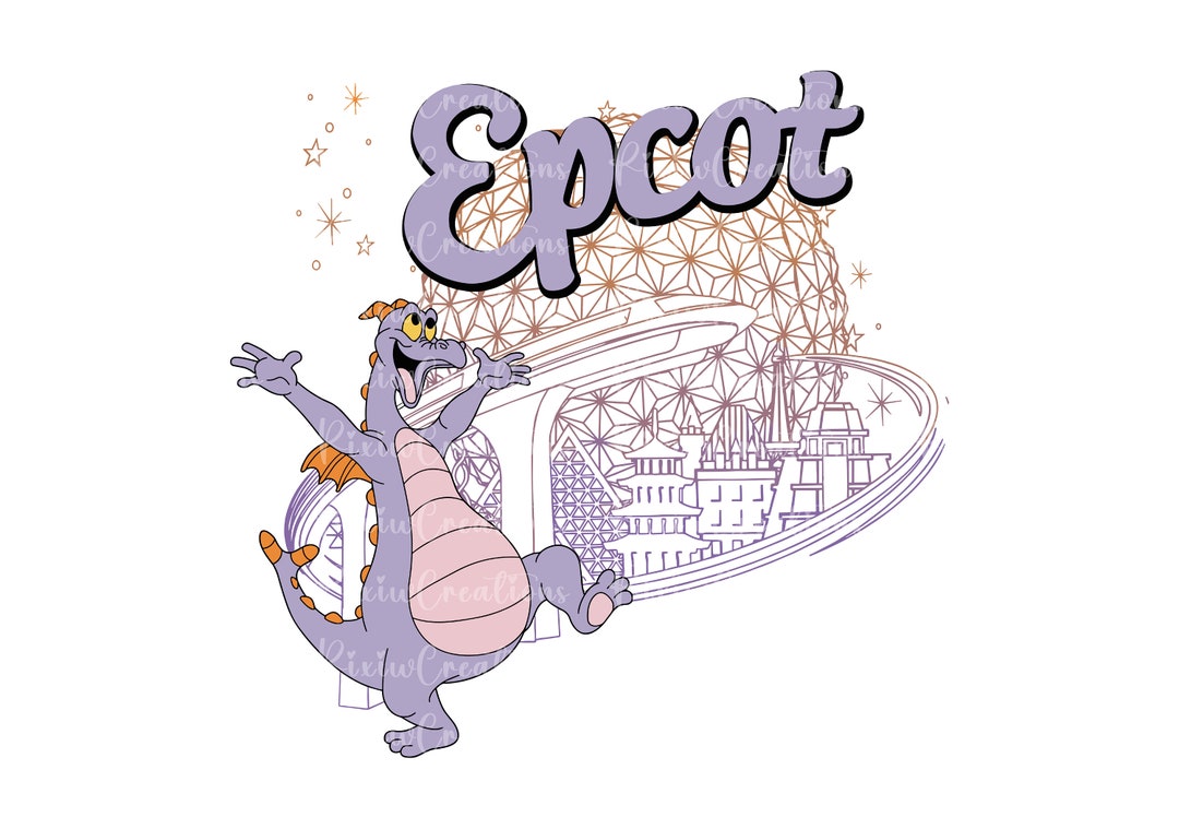 Figment Epcot Png, Figment Png, Retro Figment Png, Figment the Dragon ...
