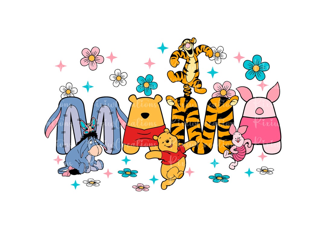 Mom Png, Mama Png, Winnie the Pooh Mom Png, Winnie the Pooh Png, Winnie ...