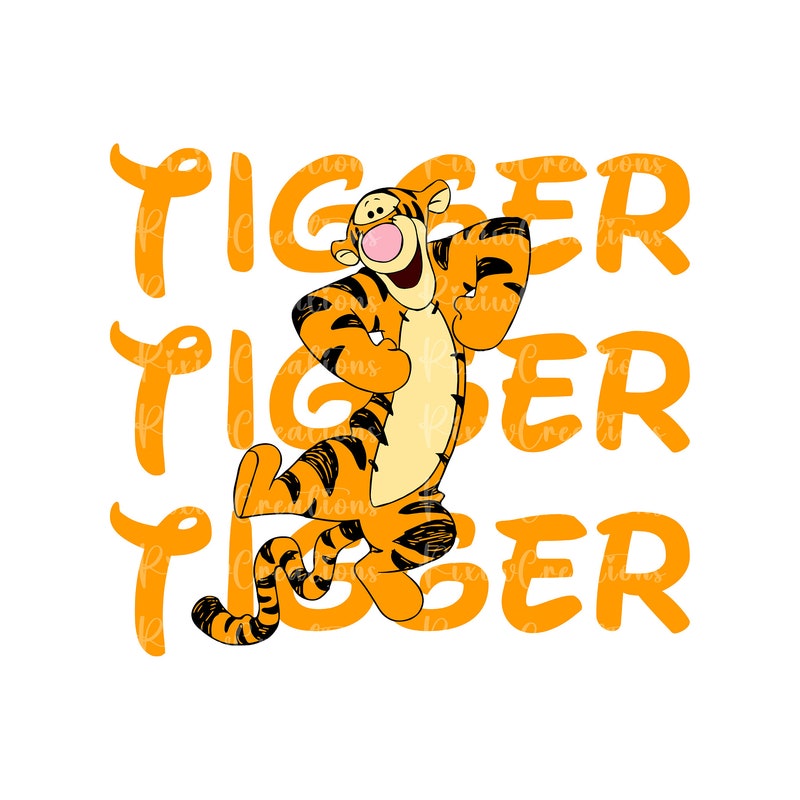 Tigger Svg - Etsy