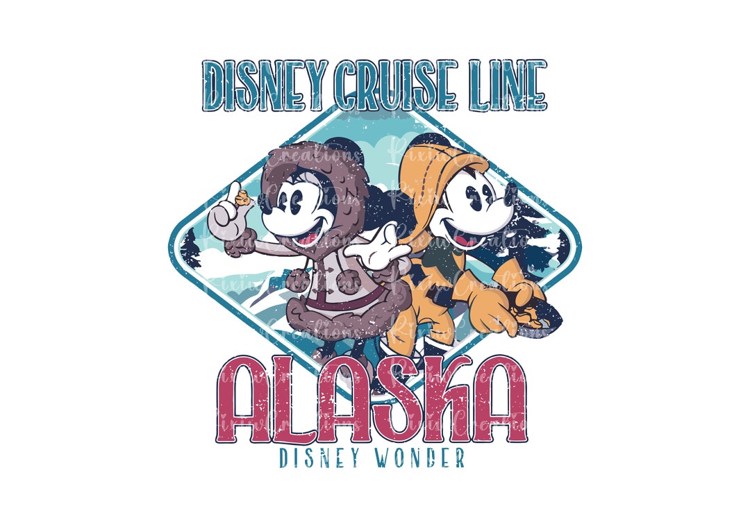 Retro Mouse Alaska Png, Cruise Line Alaska Wonder Png, Family Vacation ...