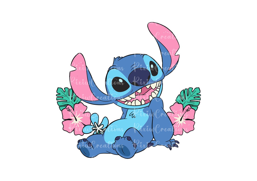 Stitch Png, Retro Stitch Png, Stitch Clipart, Stitch Floral Png, Funny ...
