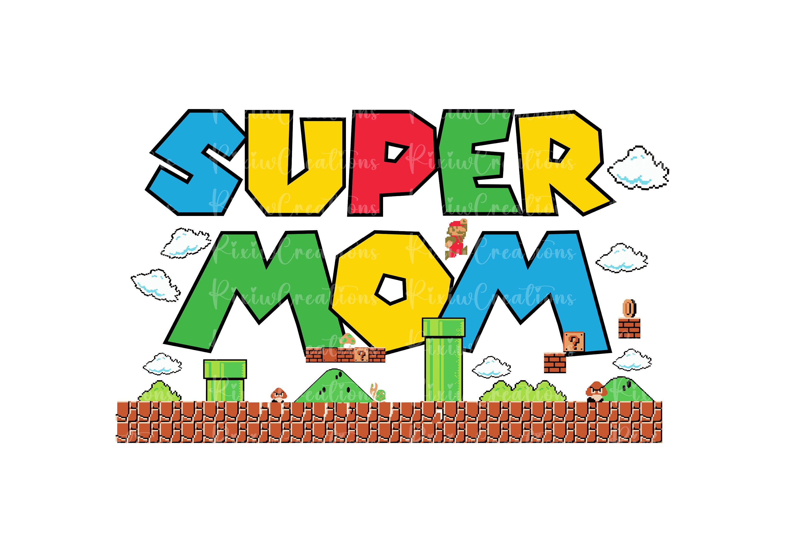 Super Mario Family Matching Png, Mario Dad Mom and Kid Png, Family ...