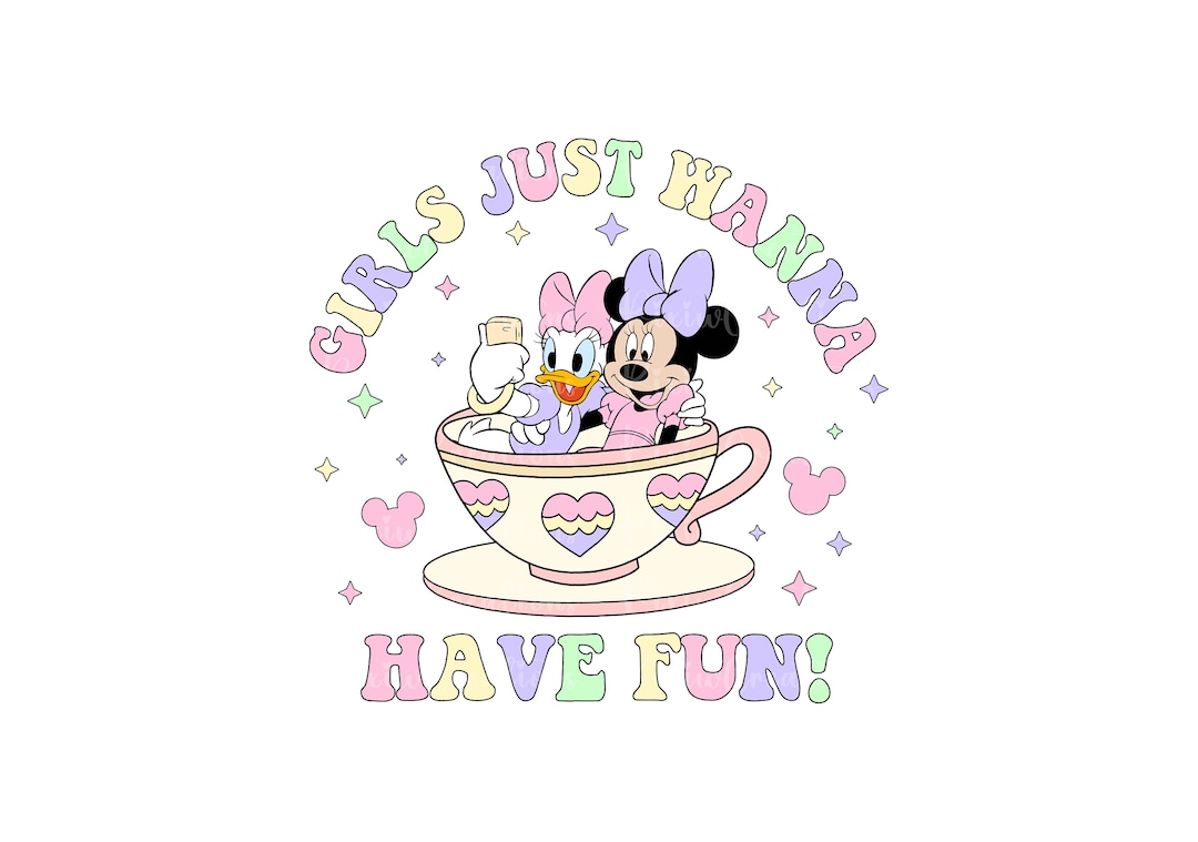 Girls Just Wanna Have Fun Png Svg, Svg File for Cricut Sublimation ...