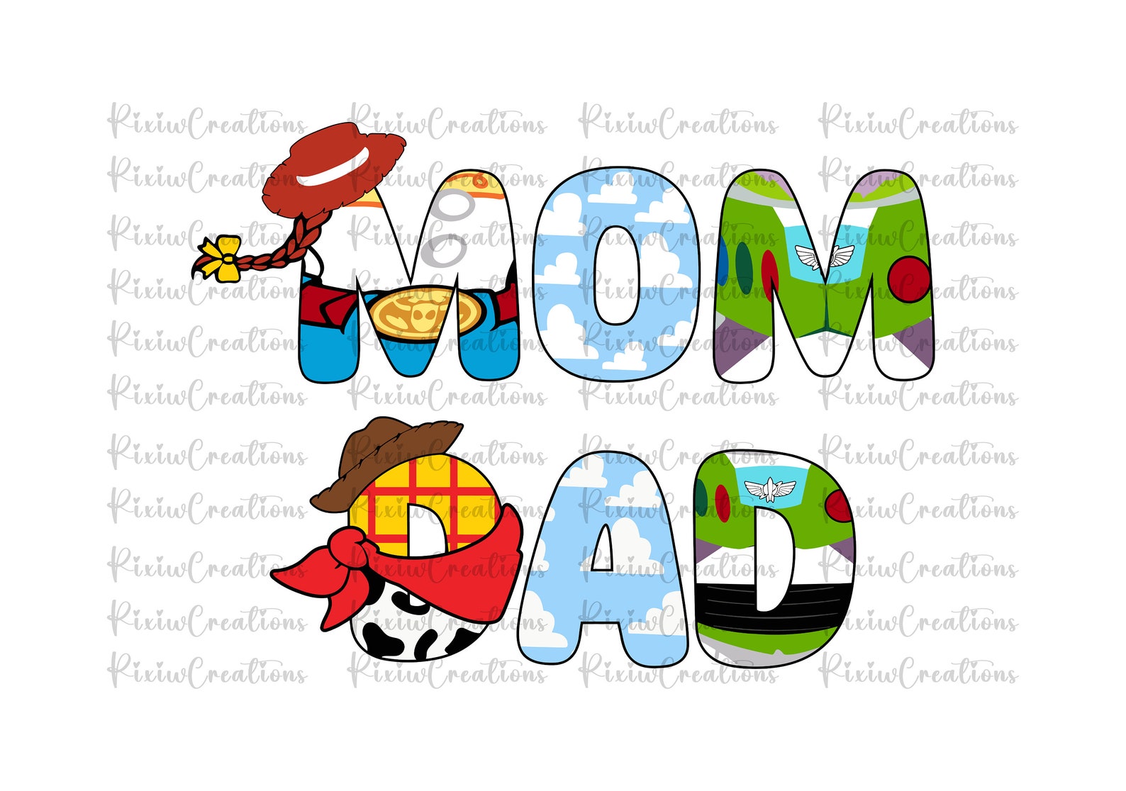 Toy Story mamá svg, Toy Story mamá png, toy story papá svg, toy story ...