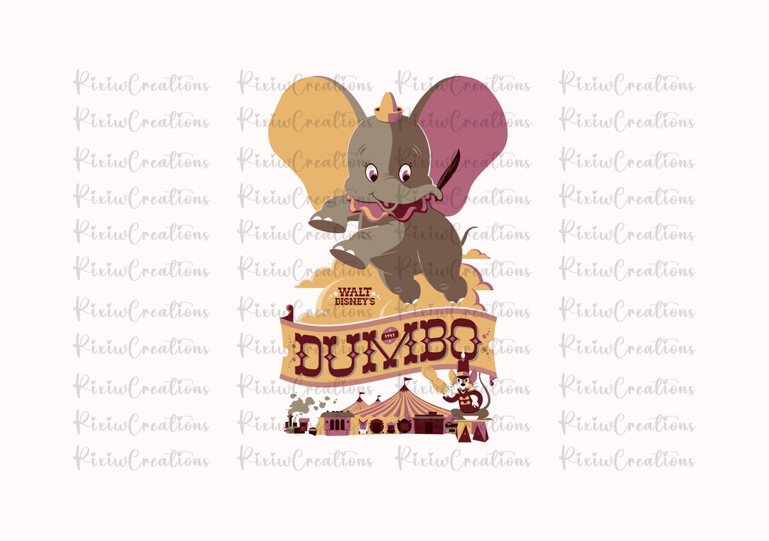 Dumbo SVG, Dumbo PNG, Dumbo Shirt Design, Dumbo Sublimation, Dumbo ...