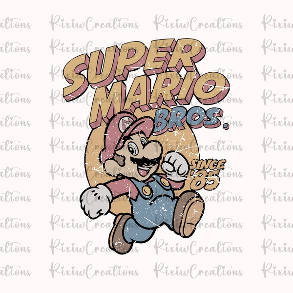 Retro Super Mario Printable - Etsy
