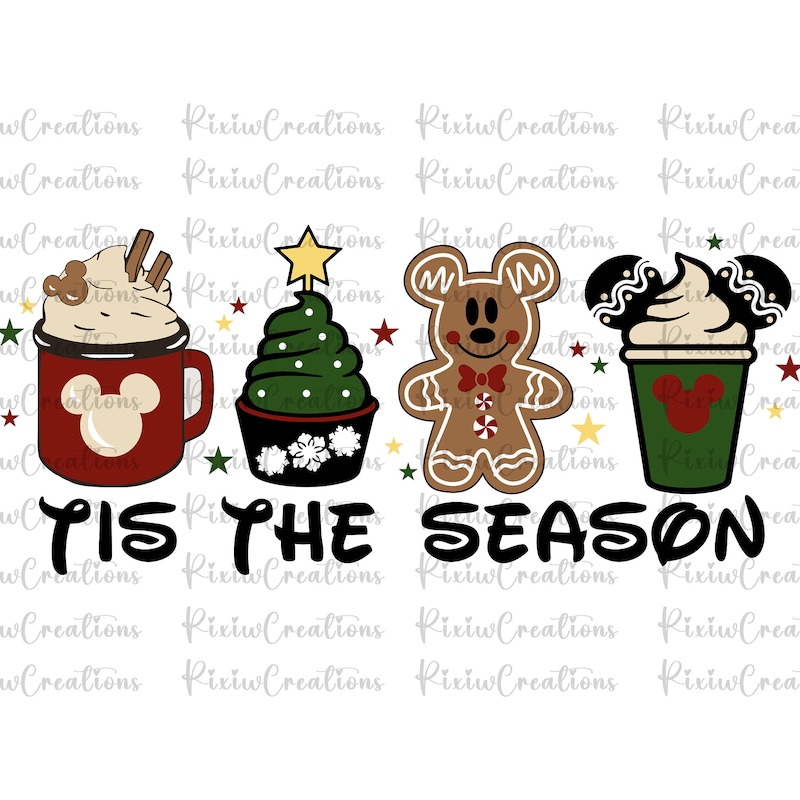 Mickey Snack Xmas Png - Etsy