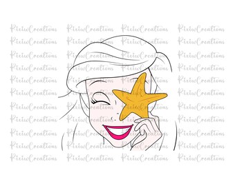 The Little Mermaid Svg Princess Ariel SVG Princess Ariel - Etsy