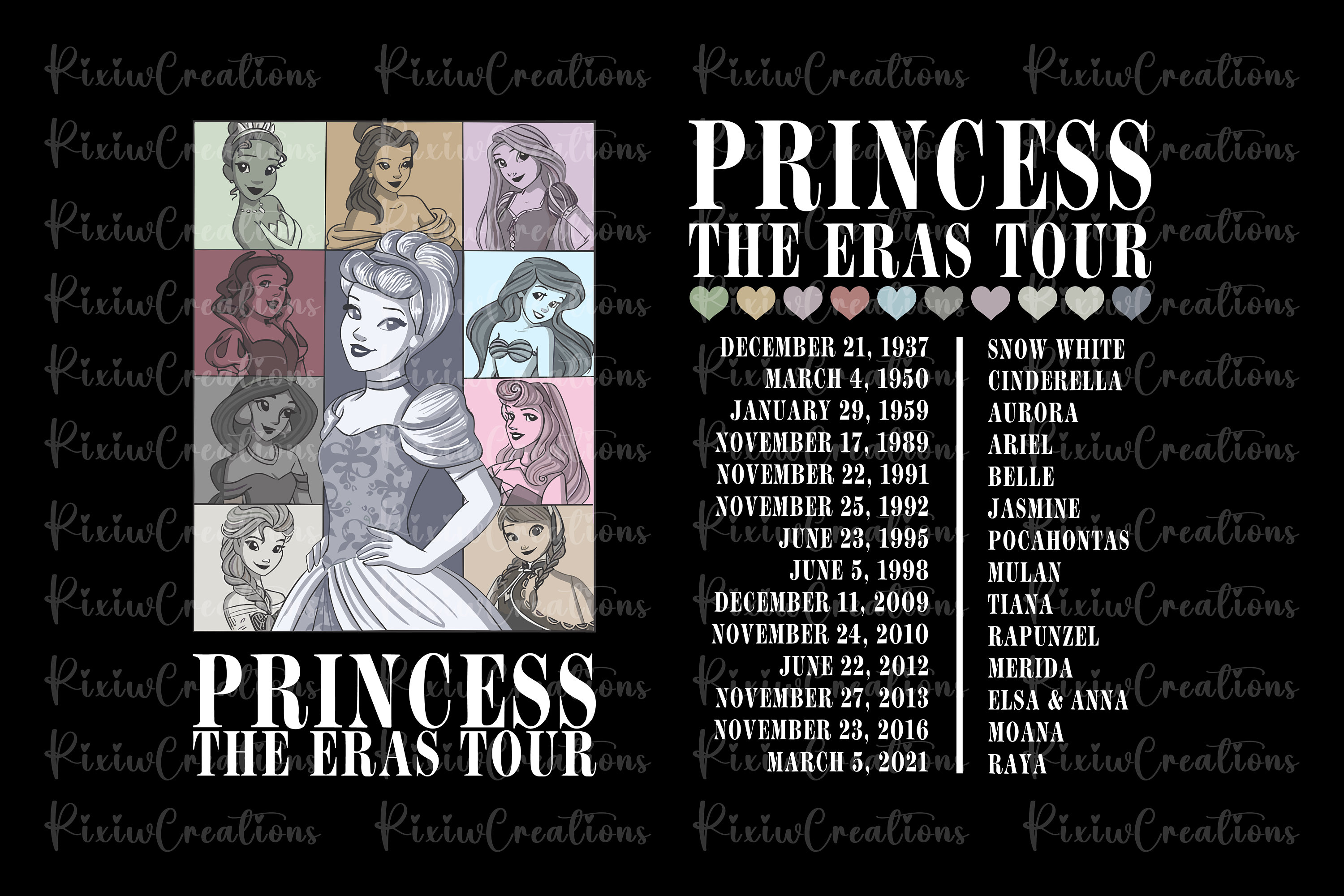 Princess Svg, the Eras Tour Princess PNG, Princess Comfort Color Png ...