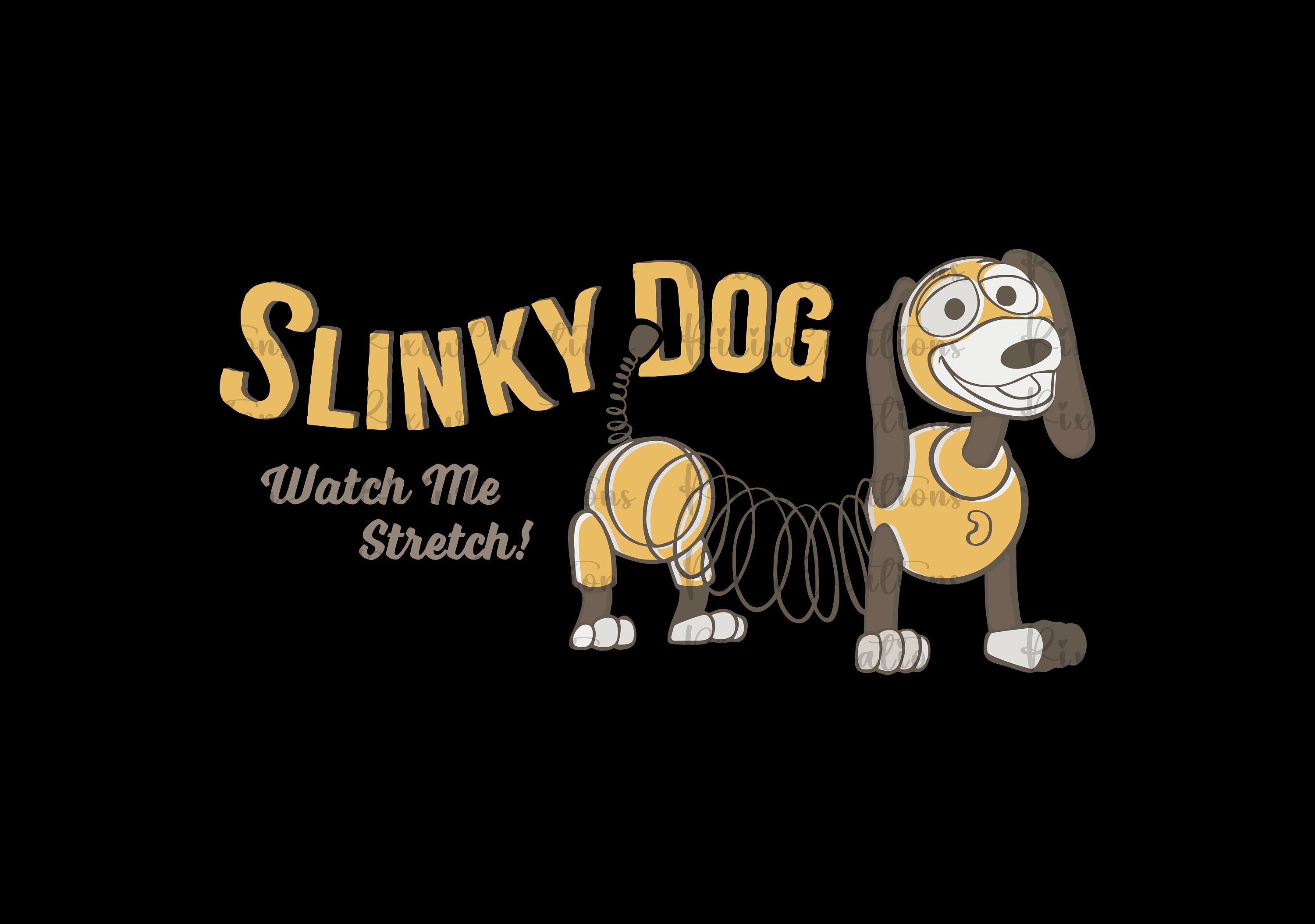 Retro Slinky Dog Png, Slinky Dog Png, Toy Story Png, Sublimation, Toy ...