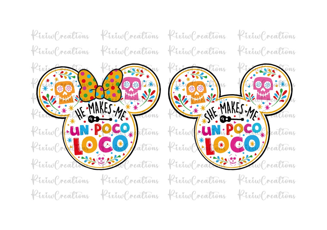 Valentine's Day Svg Png, Un Poco Loco Svg Png, Couple Svg Png, Matching ...