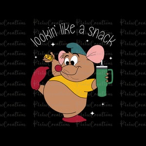 Gus Gus Mouse Png Svg, Lookin' Like A Snack Gus SVG, Gus Svg, Princess ...