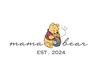 Mama Bear Png, Winnie Mama Png, Winnie the Pooh Mama Png, Png for ...