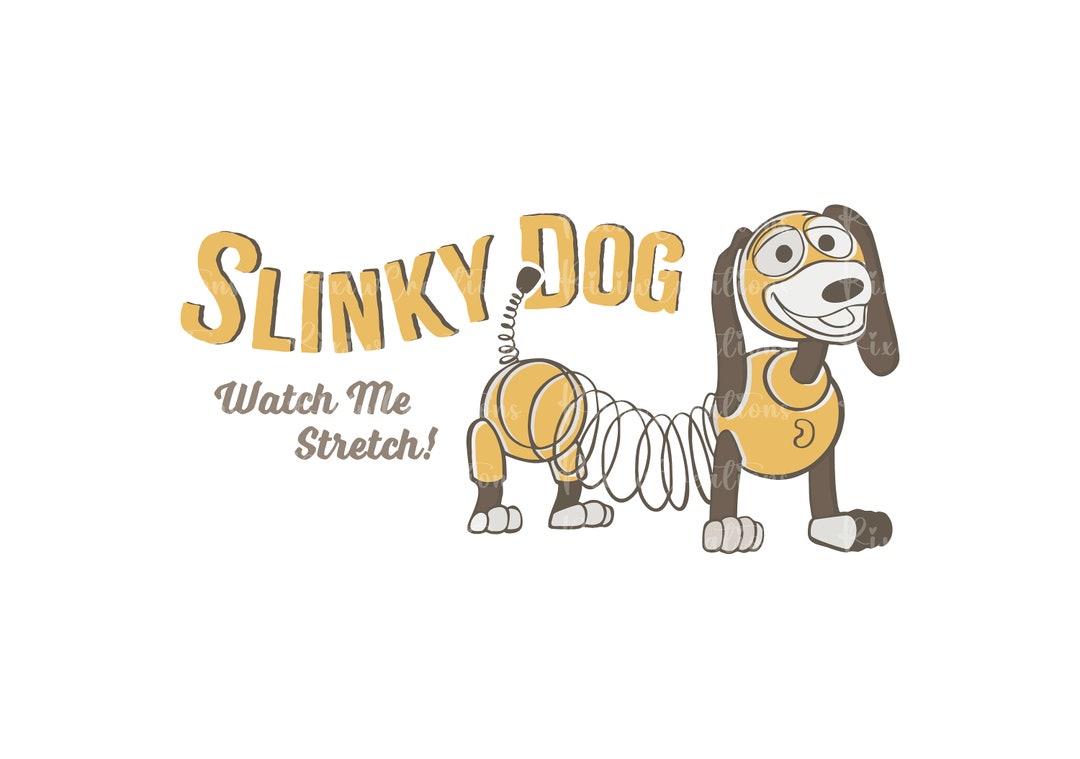Retro Slinky Dog Png, Slinky Dog Png, Toy Story Png, Sublimation, Toy ...