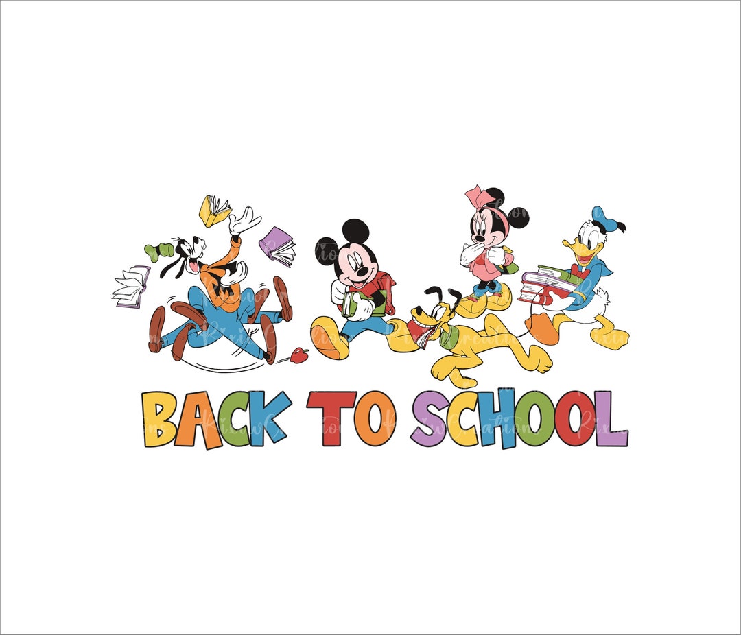 Mouse and Friends Back to School Png Svg, Back to School Png Svg, First ...
