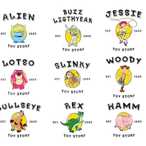 Toy Story Characters Png Bundle, Toy Story Matching Png, Family ...